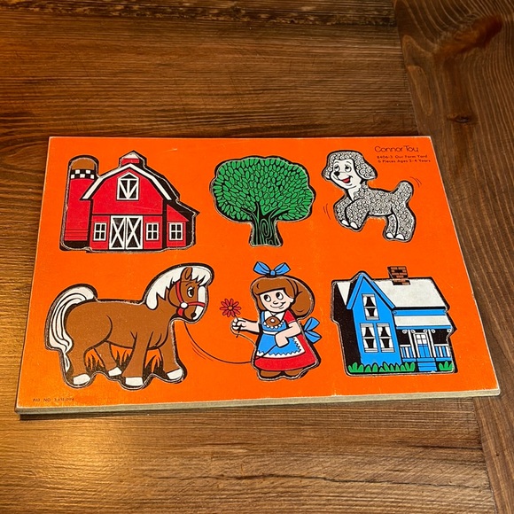 Toys | Vintage 1976 Connor Toy 6 Pieces Wooden Discovery Puzzle No 8473 ...